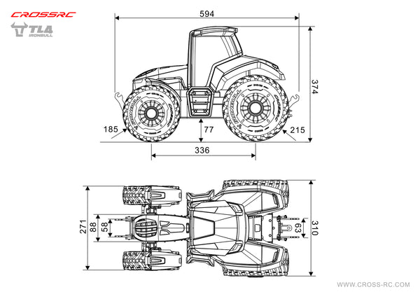 Cross RC TL4 Tractor RTR – Greens Models