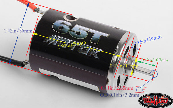 RC4WD 540 Crawler Brushed Motor 65T – Greens Models